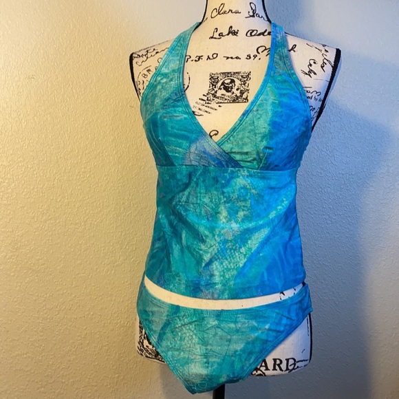 Athena | Swim | Athena Tankini In Aqua Blue Tiedye | Poshmark